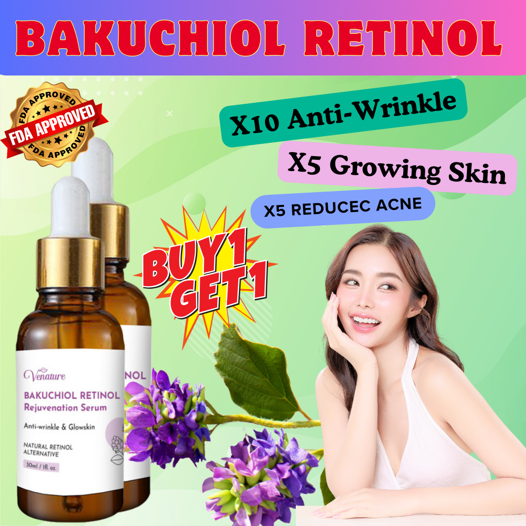 VENATURE Bakuchiol Retinol Rejuvenation Serum Anti-Wrinkle Whitening ...