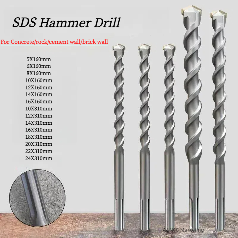 Industrial SDS Plus Hammer Drill Bits for Heavy-Duty Drilling Tasks ...