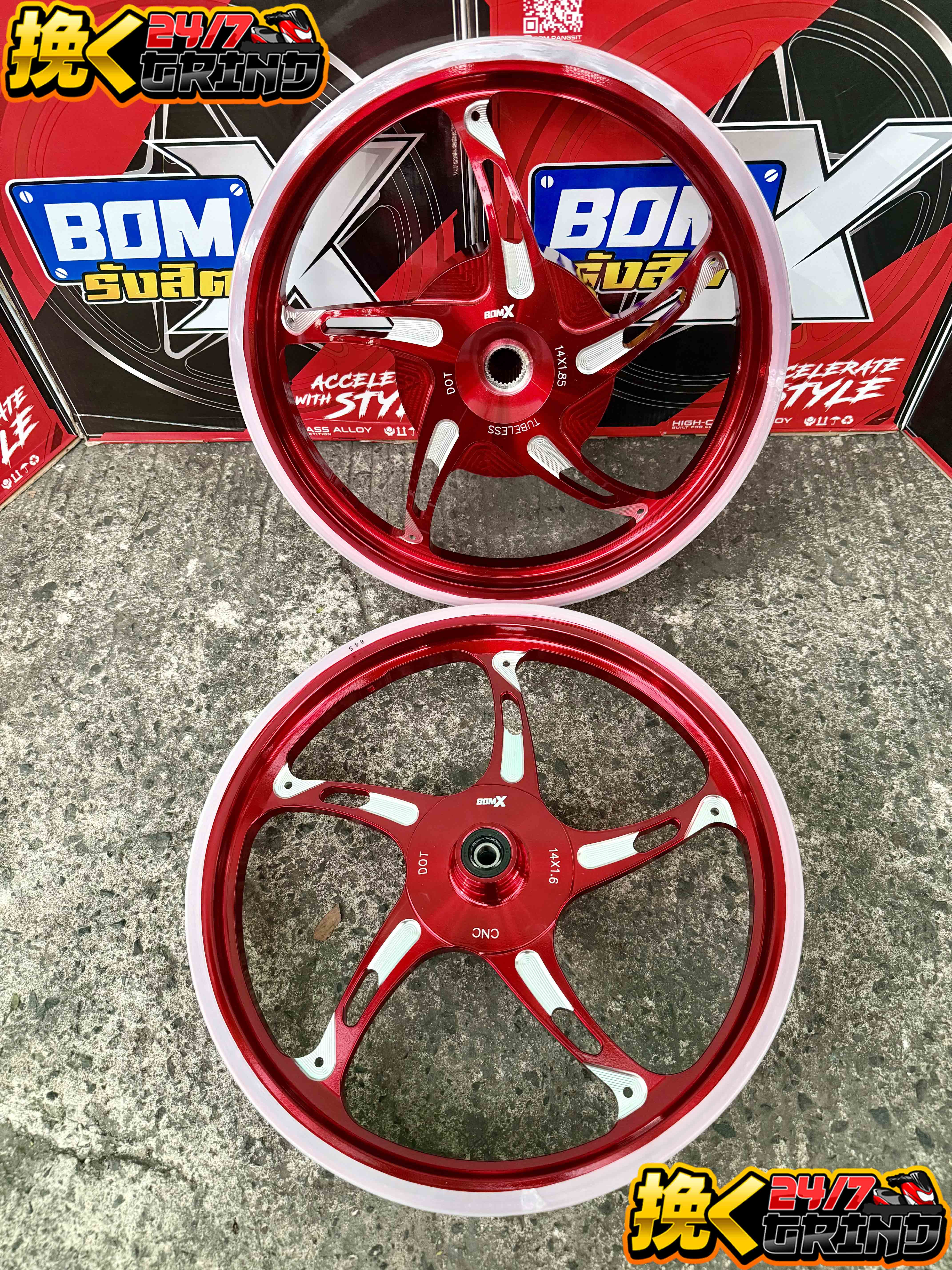 BOM RANGSIT MAGS HYDRA For Honda Click 125/ 150 v1 v2 v3 (5 Spokes ...