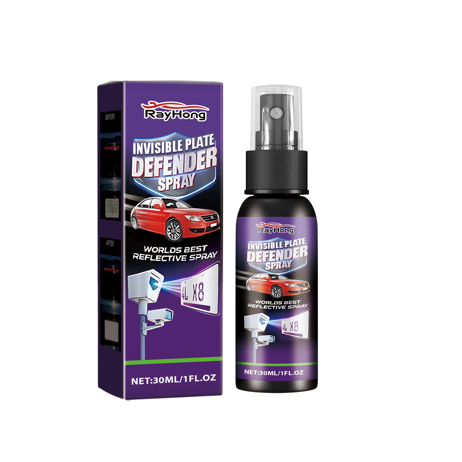 License Plate Number Erasing Spray 30ml Invisible Spray Clear Concealer ...