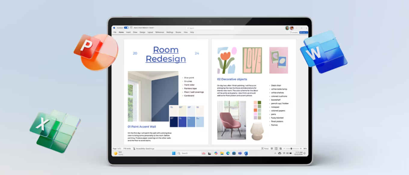 Microsoft Office Home 2024 for PC/Mac | Word Excel Power Point One Note | Shopee Philippines