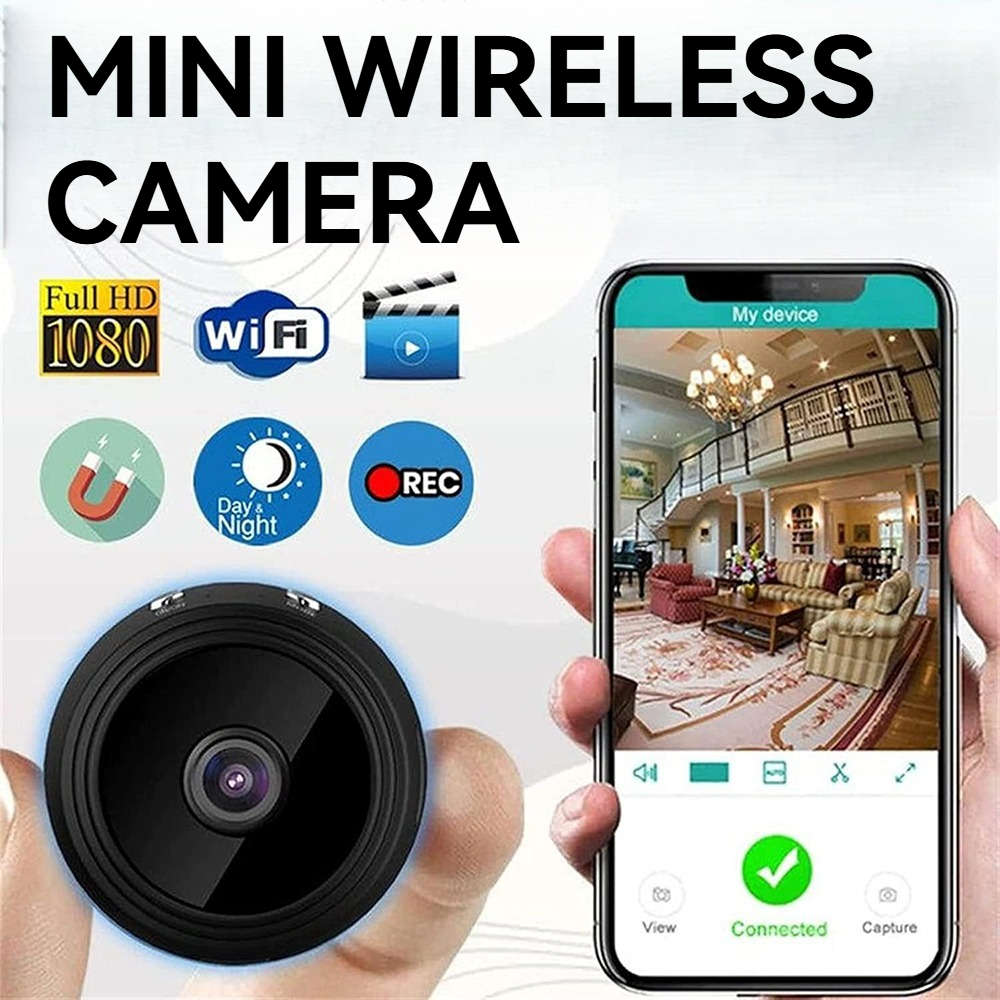 1080P HD mini camera CCTV camera wifi connect to cellphone 1080P HD ...