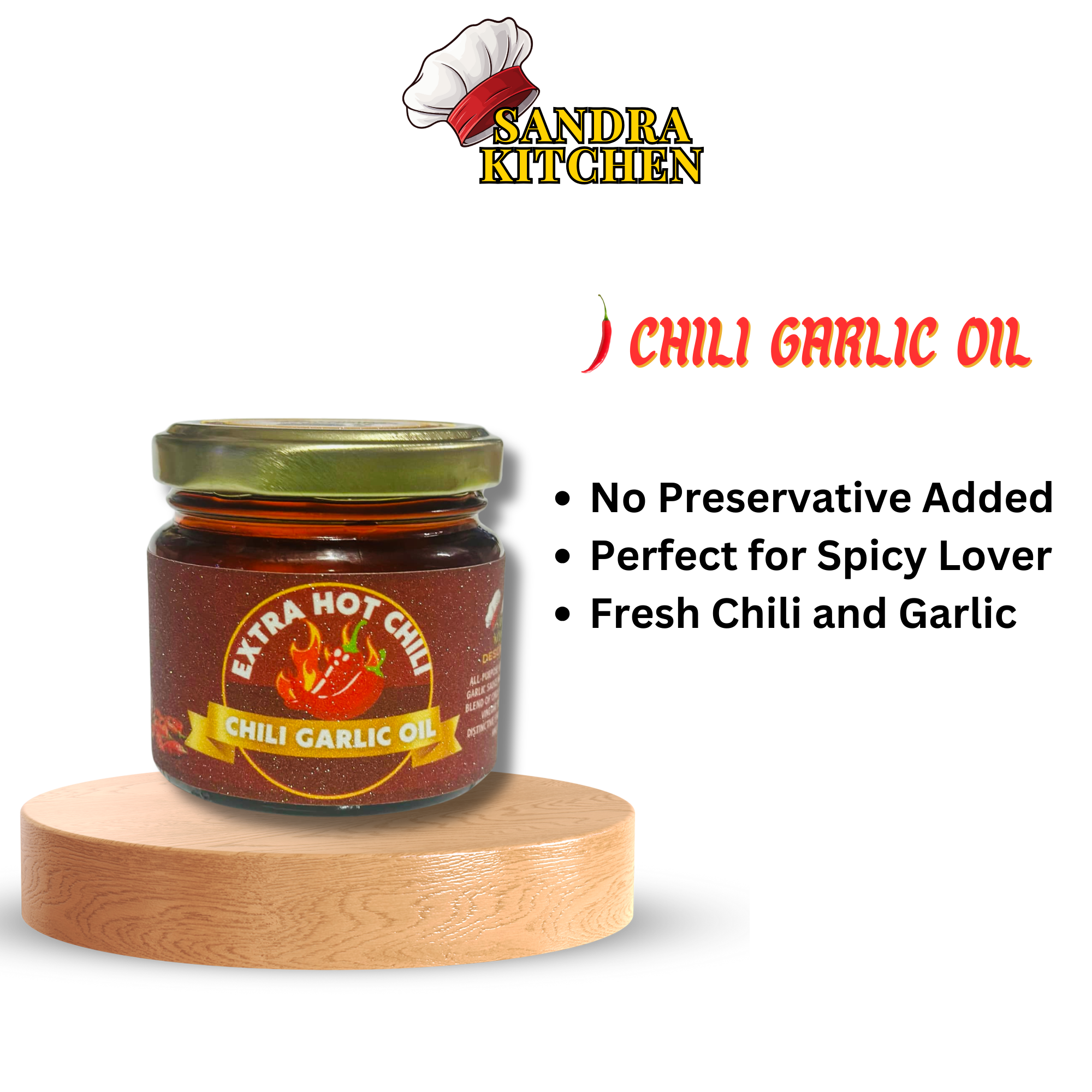 Sandra Kitchen Chili Garlic Oil | Shopee Philippines