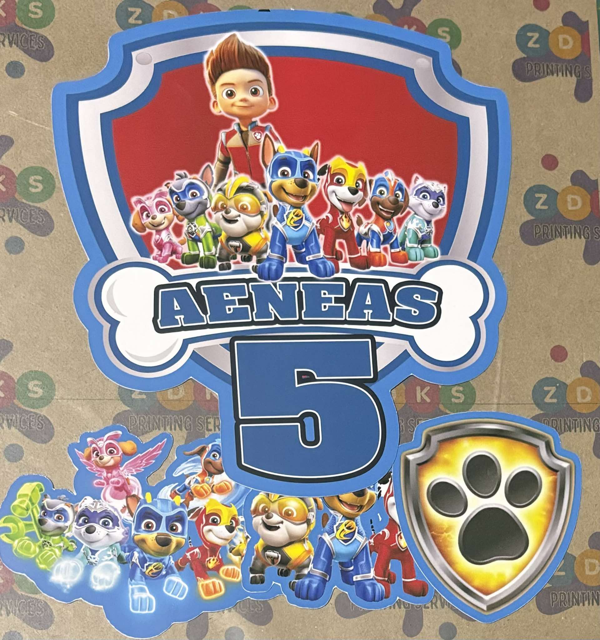 Customized PAW PATROL MIGHTY PUPS Cake topper | Shopee Philippines