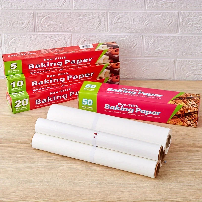 5M/10M/20M/50M Baking Paper Non-Stick Parchment Paper Baking Sheets for ...