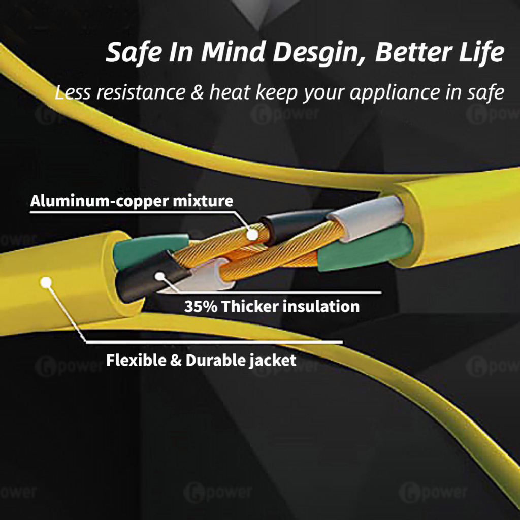 30M Extension Cord Socket Cable Heavy Duty 14 Holes with Switch ...