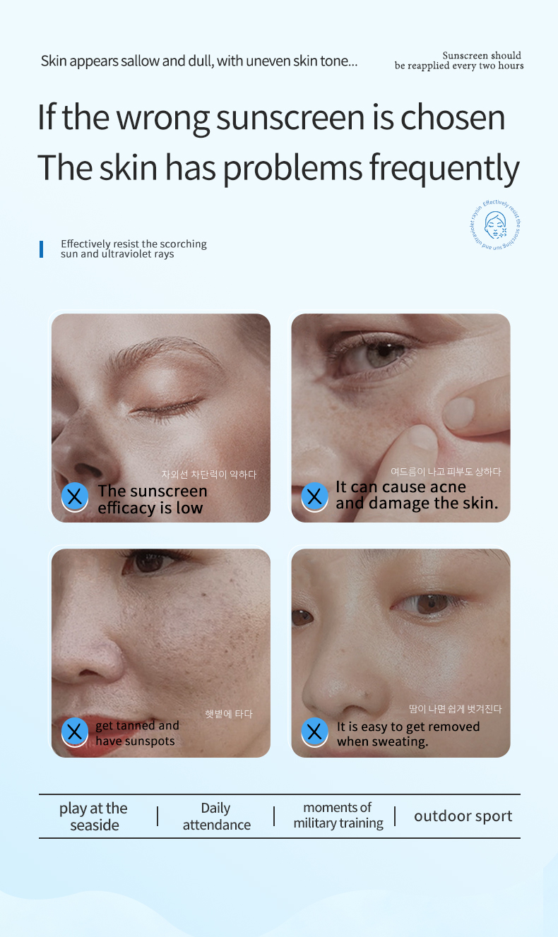 【BUY1TAKE1】Isolation sunscreen, anti makeup, three in one sunscreen ...