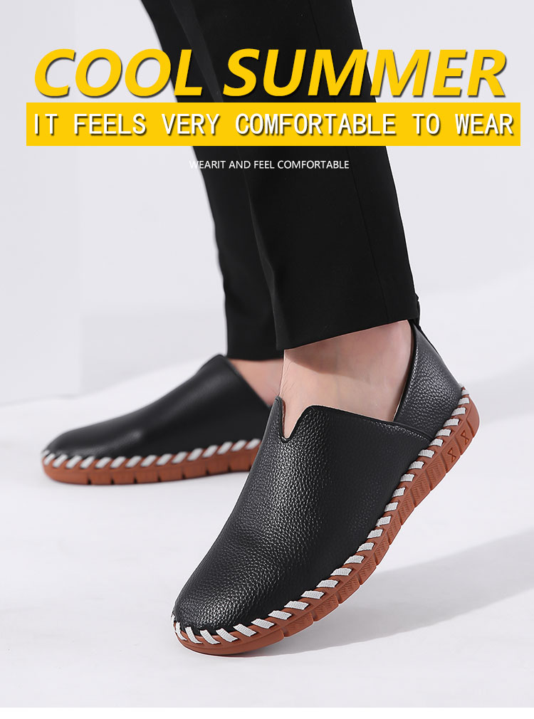 [PAMATE] Men's Casual Leather Shoes/Imported Work Shoes/Outdoor Style ...