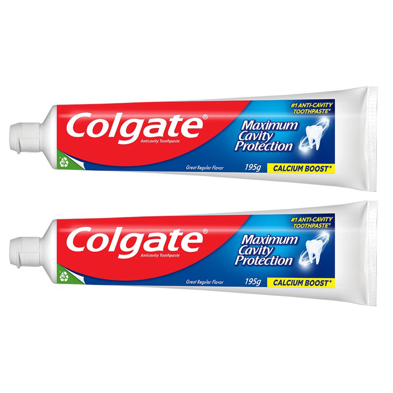 Colgate Toothpaste Twin Pack Maximum Cavity Protection, Cool Menthol ...
