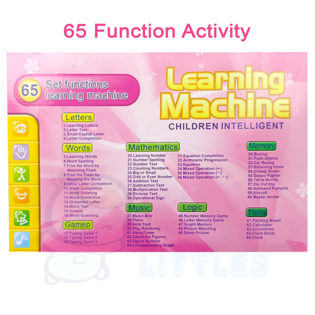 65 Activity Children Education Laptop Toy Kids Early Learning Machine ...
