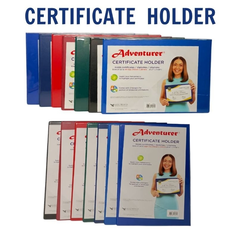 Certificate Holder Adventurer A4, Long For Certificates and Letters ...