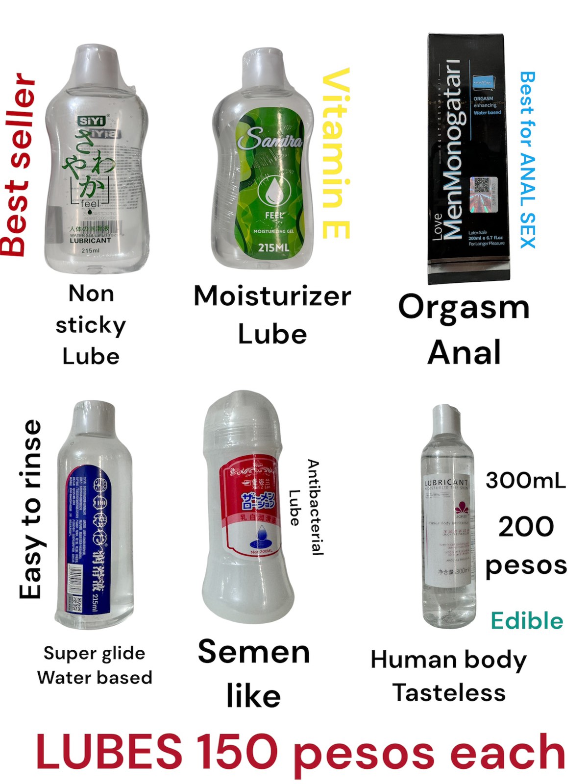 LUBE FOR MEN SIYI / MONO / SAMIRA AND MORE | Shopee Philippines