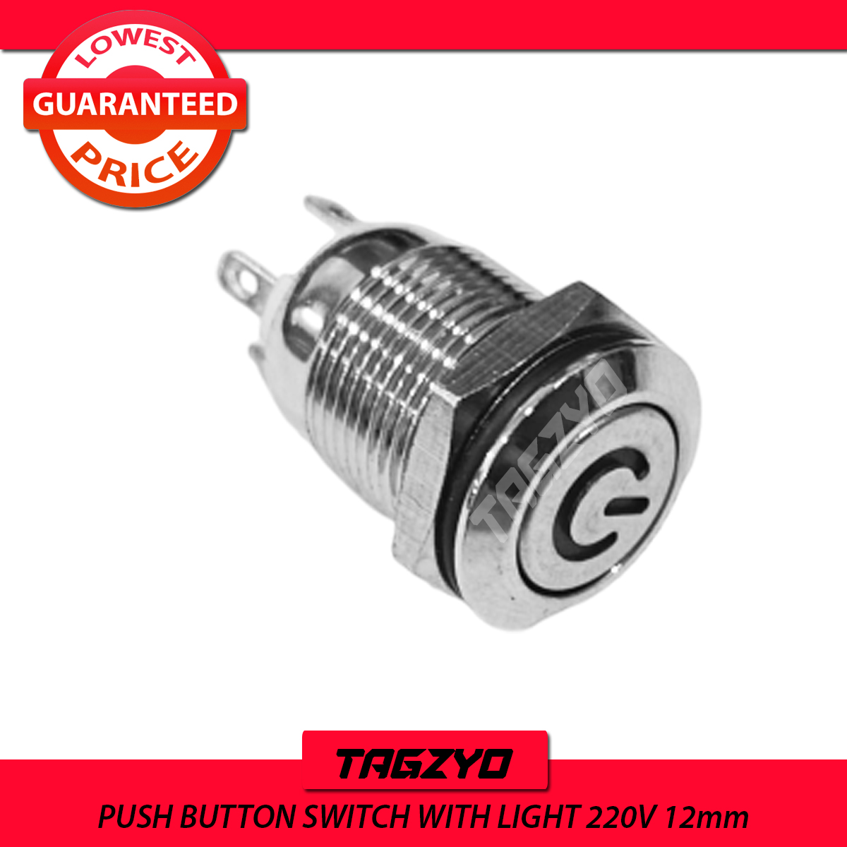 PUSH BUTTON SWITCH 4PINS WITH LED LIGHT MOMENTARY 3A 220V | Shopee ...