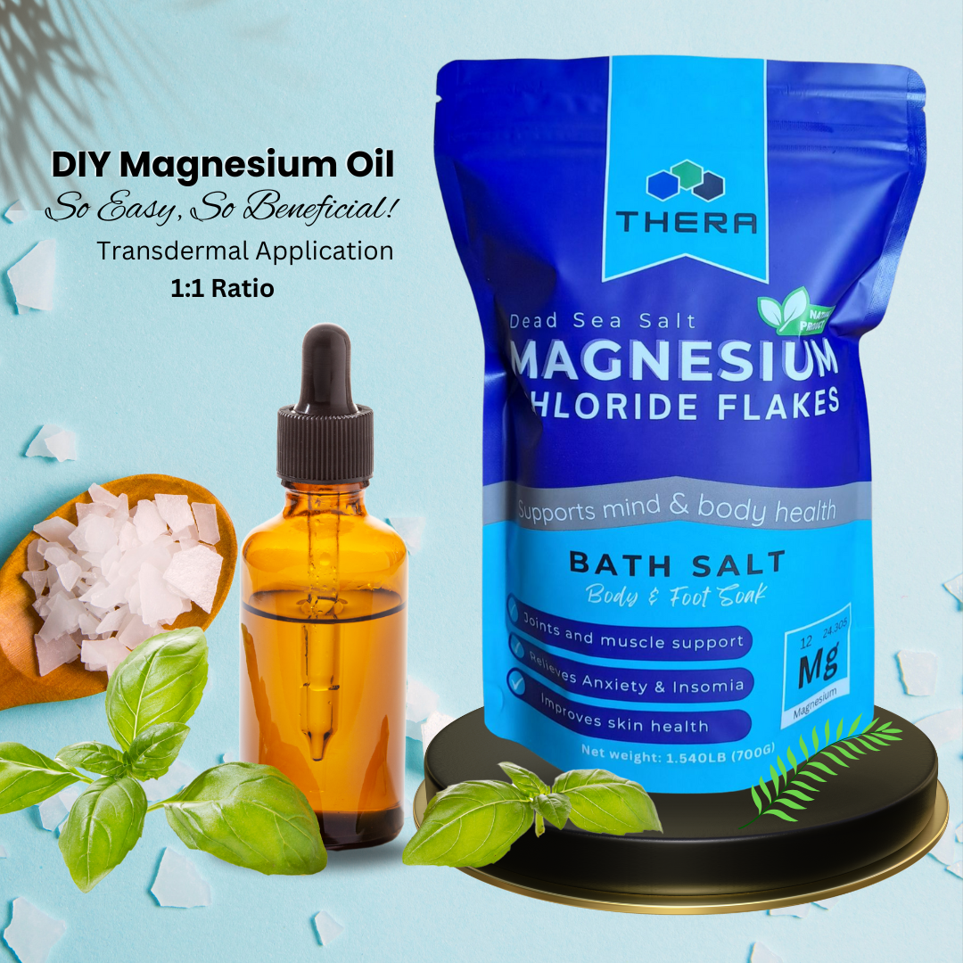 THERA Magnesium Chloride Flakes for Salt Bath Foot Soak from Israel 1 ...