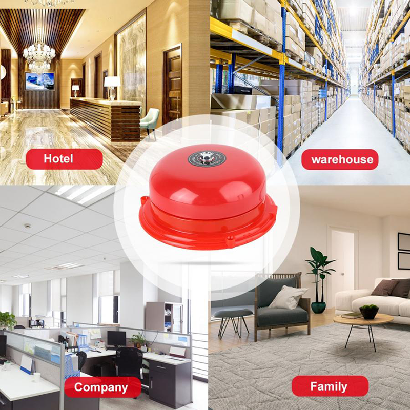 Fire Alarm Bell 4"/6"/8"/10"/12" Manual Switch Home Safe Mall Office ...