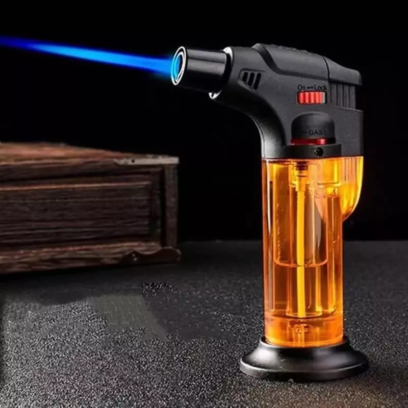Large Windproof Refillable Jet Torch Lighter Gas Flame Brazing Gun Tool ...