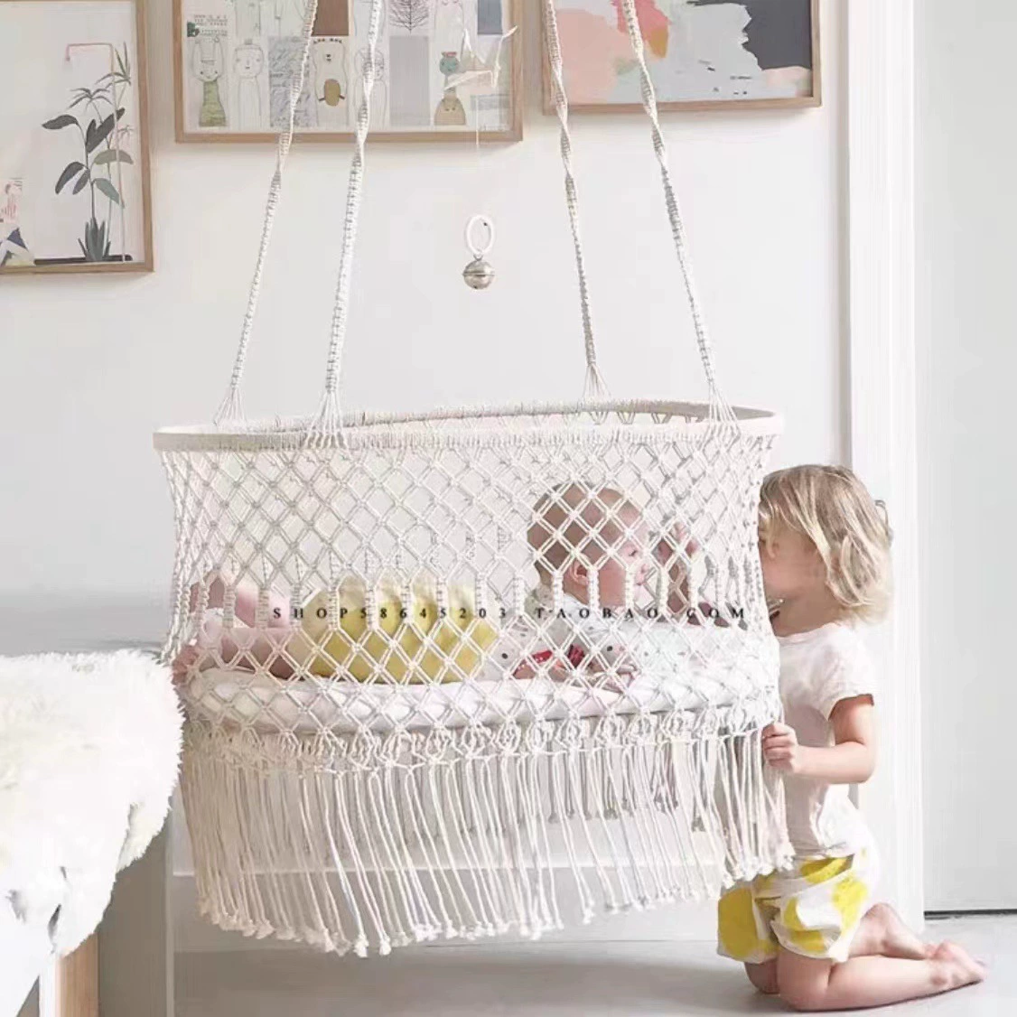 NIVICO BEBE Duyan for Baby With Stand 0-1 Year Long Handle Foldable ...