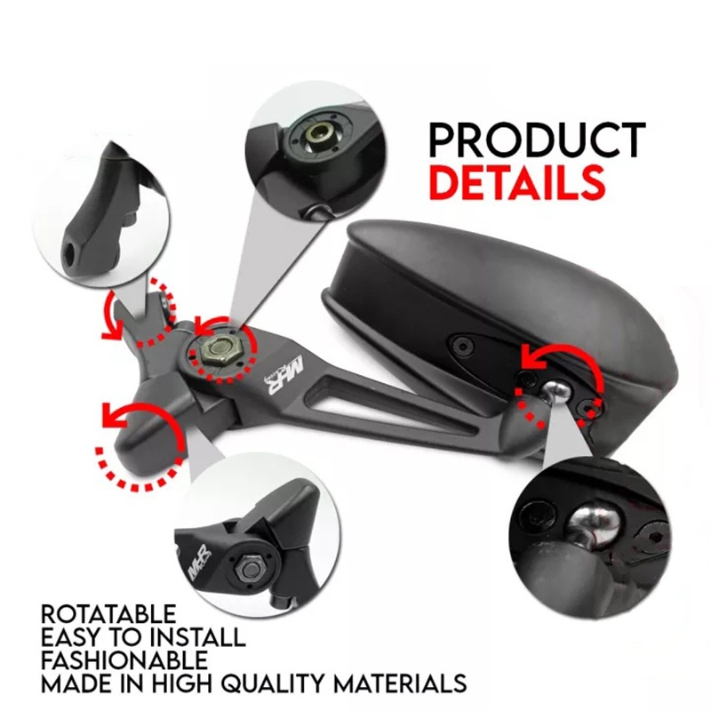 Motorcycle Side Mirror V2 Universal Street King Anti-glare Street King ...