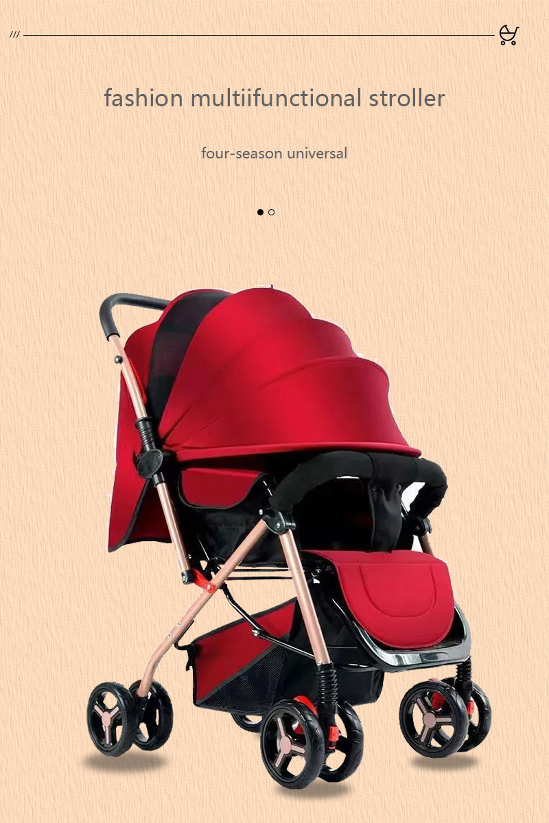 Rabbit Baby Stroller Folding 360 Rotating Handle Sit and Lie Down ...