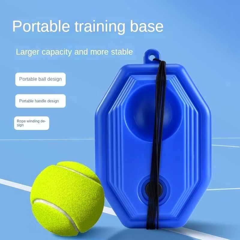 Beginner Outdoor Single Tennis Trainer Elastic Rope Ball Tennis Racket ...
