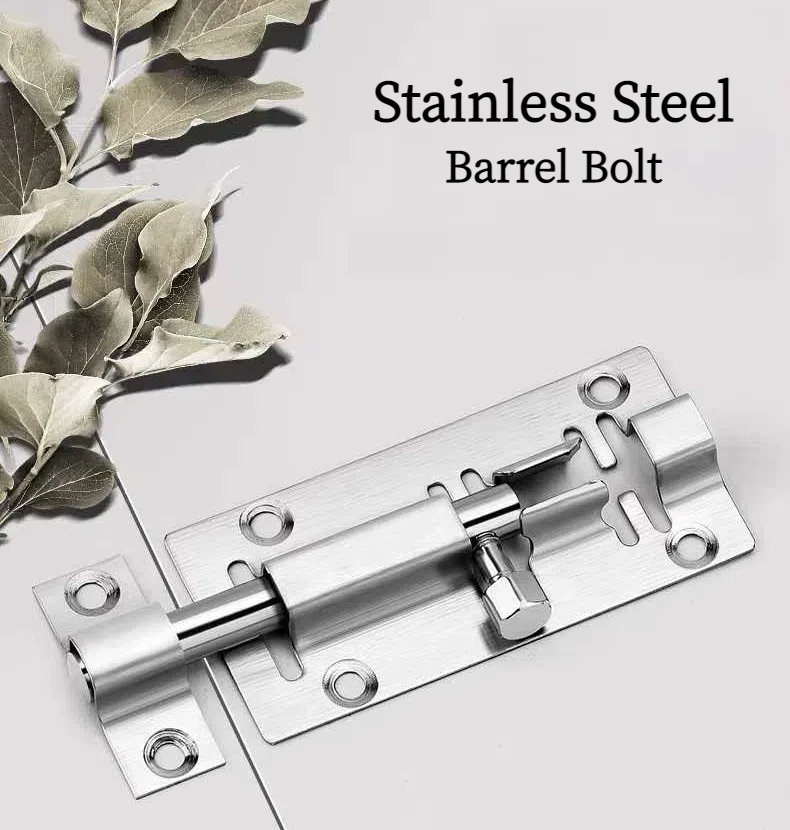 Stainless Steel Door Latch Bolt Gate Barrel Bolt 2'', 3'' ,4'' | Shopee ...