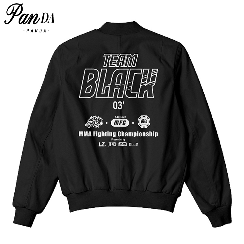 PANDA Jinx Jacket Team Black Jaekyung Korean Jackets For Women Casual ...