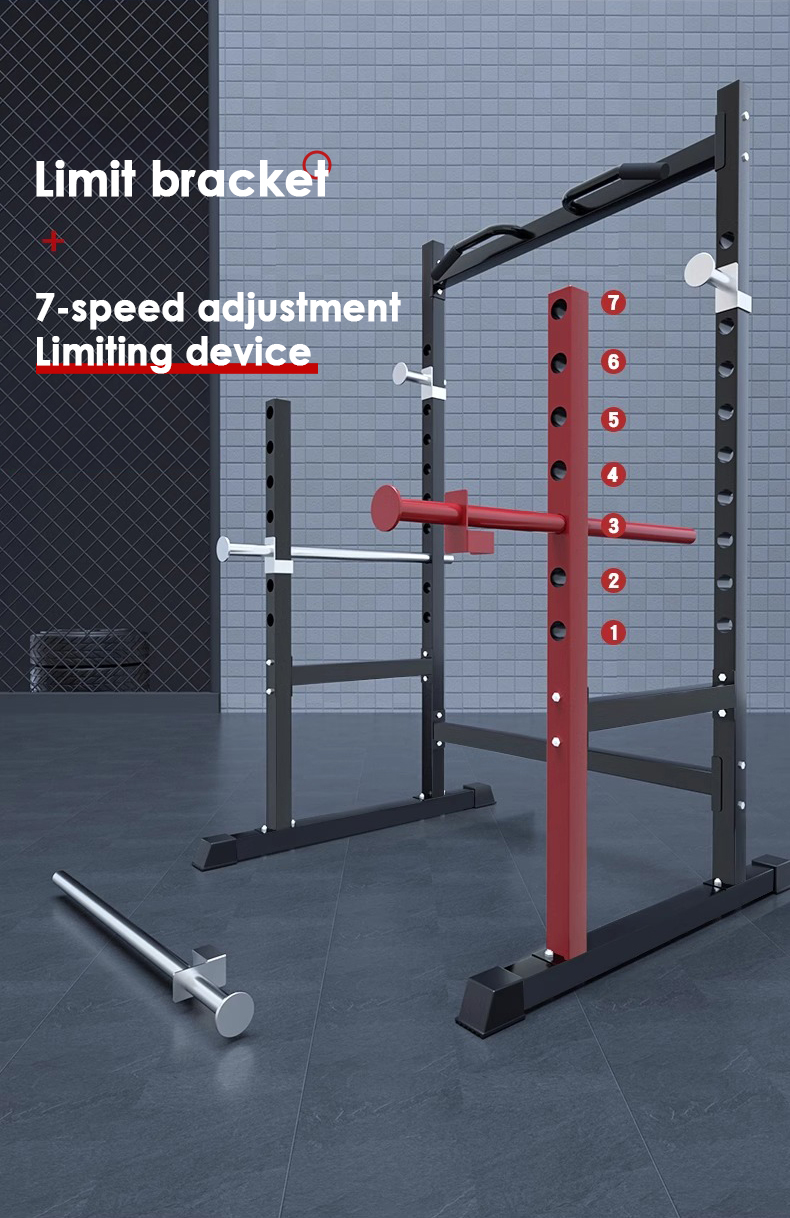 Frame squat rack Weight bench Bench press Barbell rack Pull-up bar ...