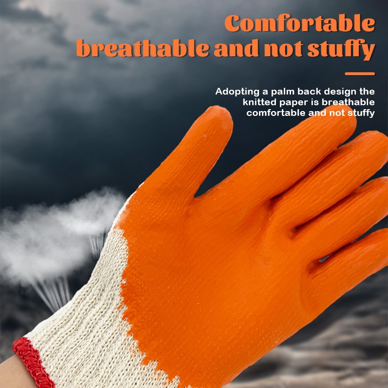 10Pairs Gloves For Construction Working Rubber Gloves Heavy Duty Garden ...