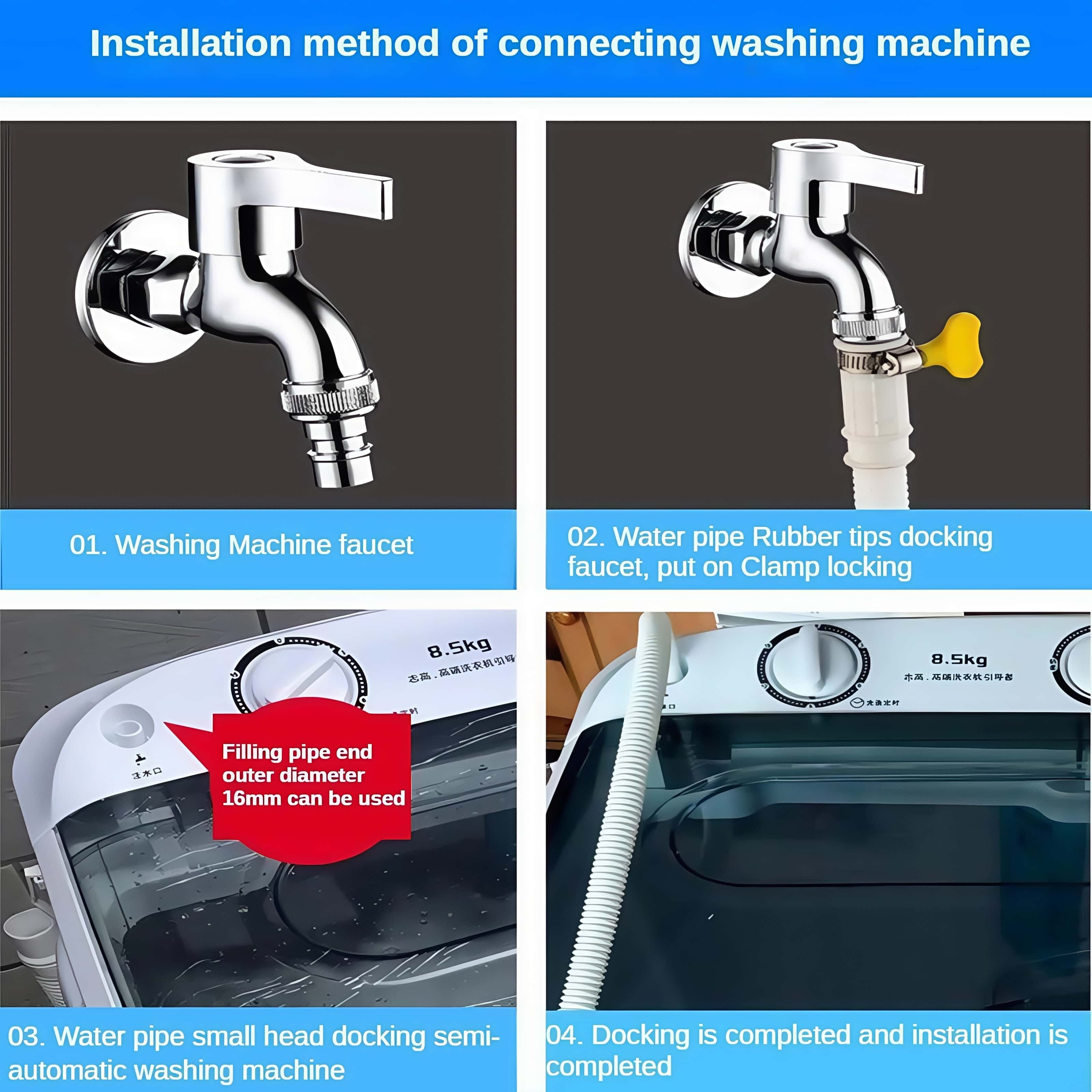Semi-Automatic Washing Machine Inlet Pipe Twin Tub Air Conditioning ...