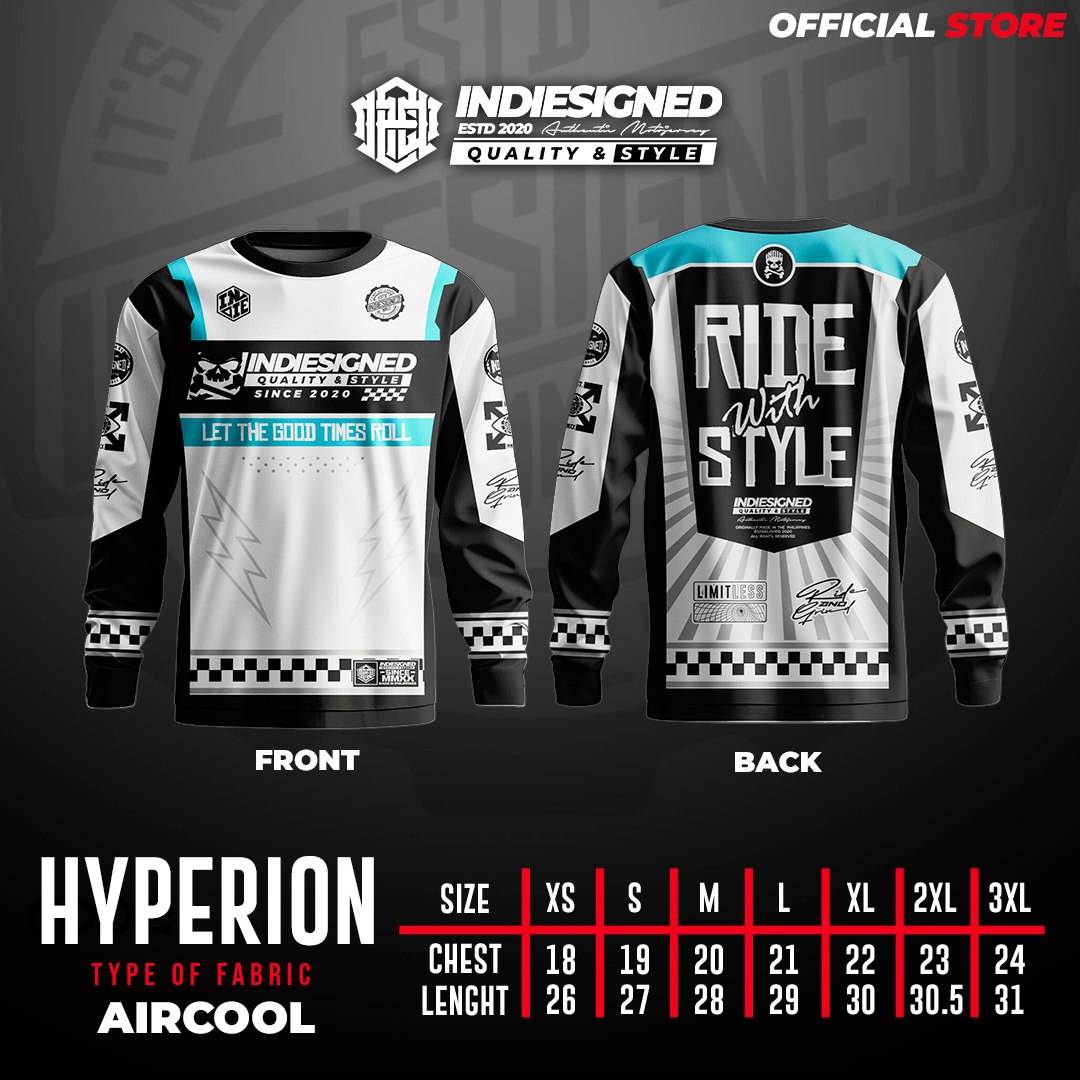 HYPERION RIDING JERSEY (INDIESIGNED OFFICIAL) | Shopee Philippines