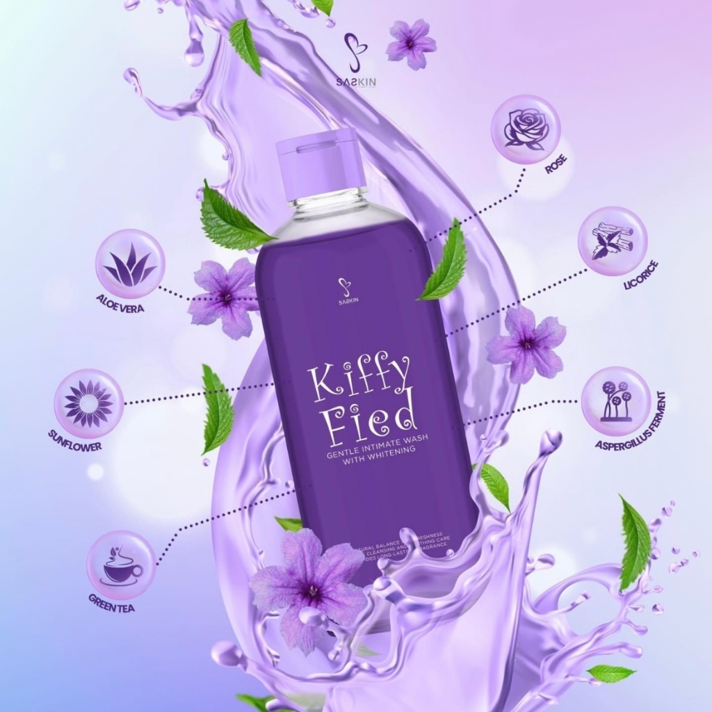 SASKIN Kiffy Fied Gentle Intimate Wash with Whitening | Kiffyfied ...