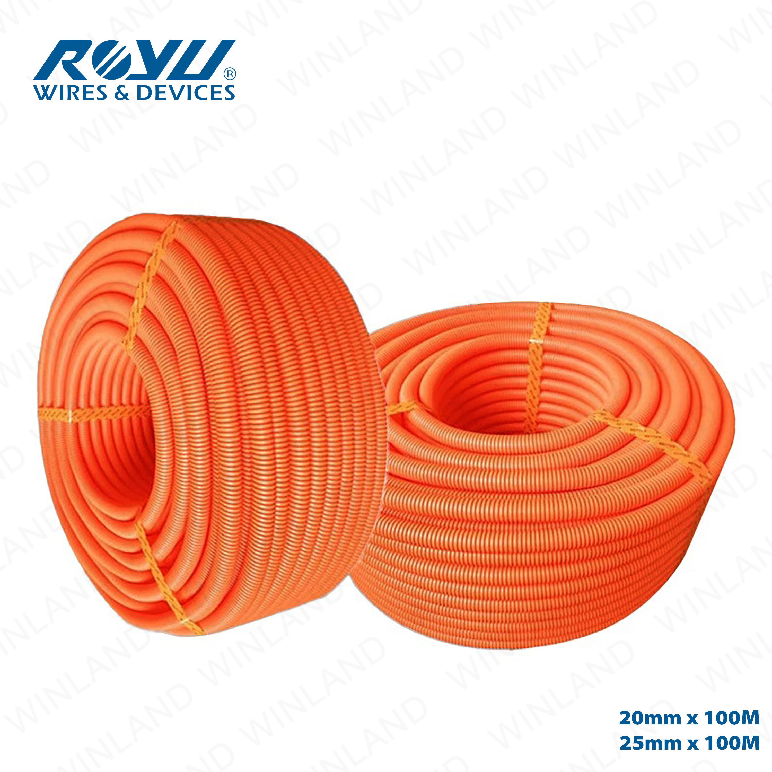 Royu by Winland PVC Electrical Flexible Hose 1/2inch Corrugated Pipe 20 ...