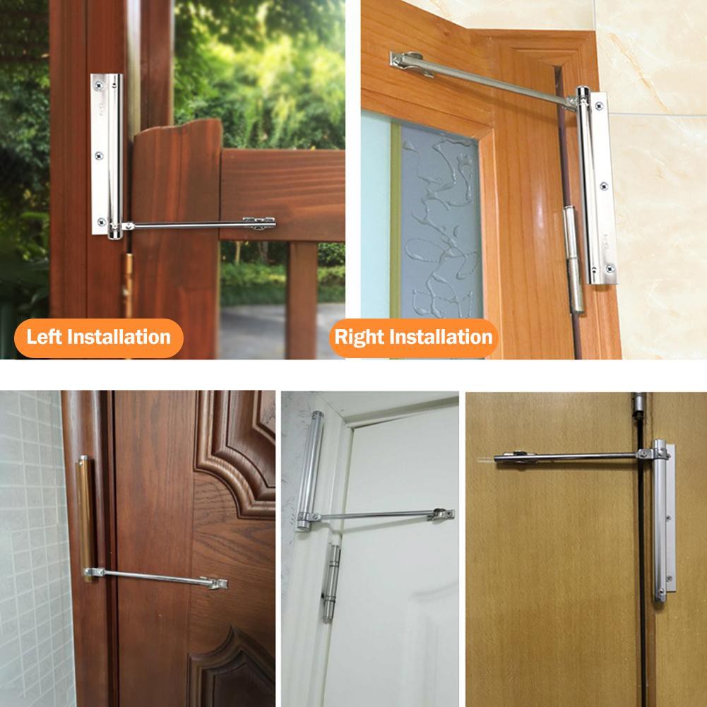 Concealed Automatic Door Closer Stainless Steel Hydraulic Spring Buffer ...