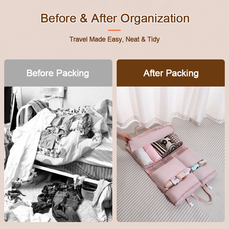 Smart 7 in 1 Travel Organizer Storage Bag Packing Cubes Luggage ...