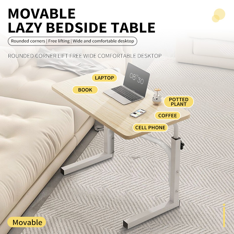 COD Adjustable Study Table Bed Side Table Laptop Tray Table Standing Computer Laptop Table ...