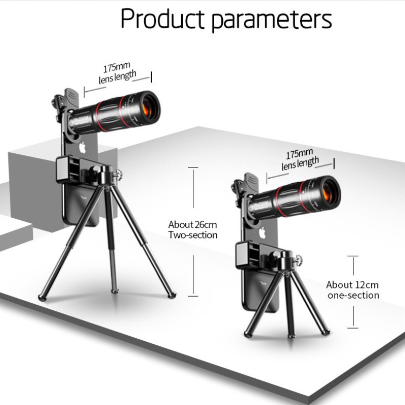 28X mobile phone telephoto lens 4K HD camera 28X Zoom Mobile Phone Lens ...