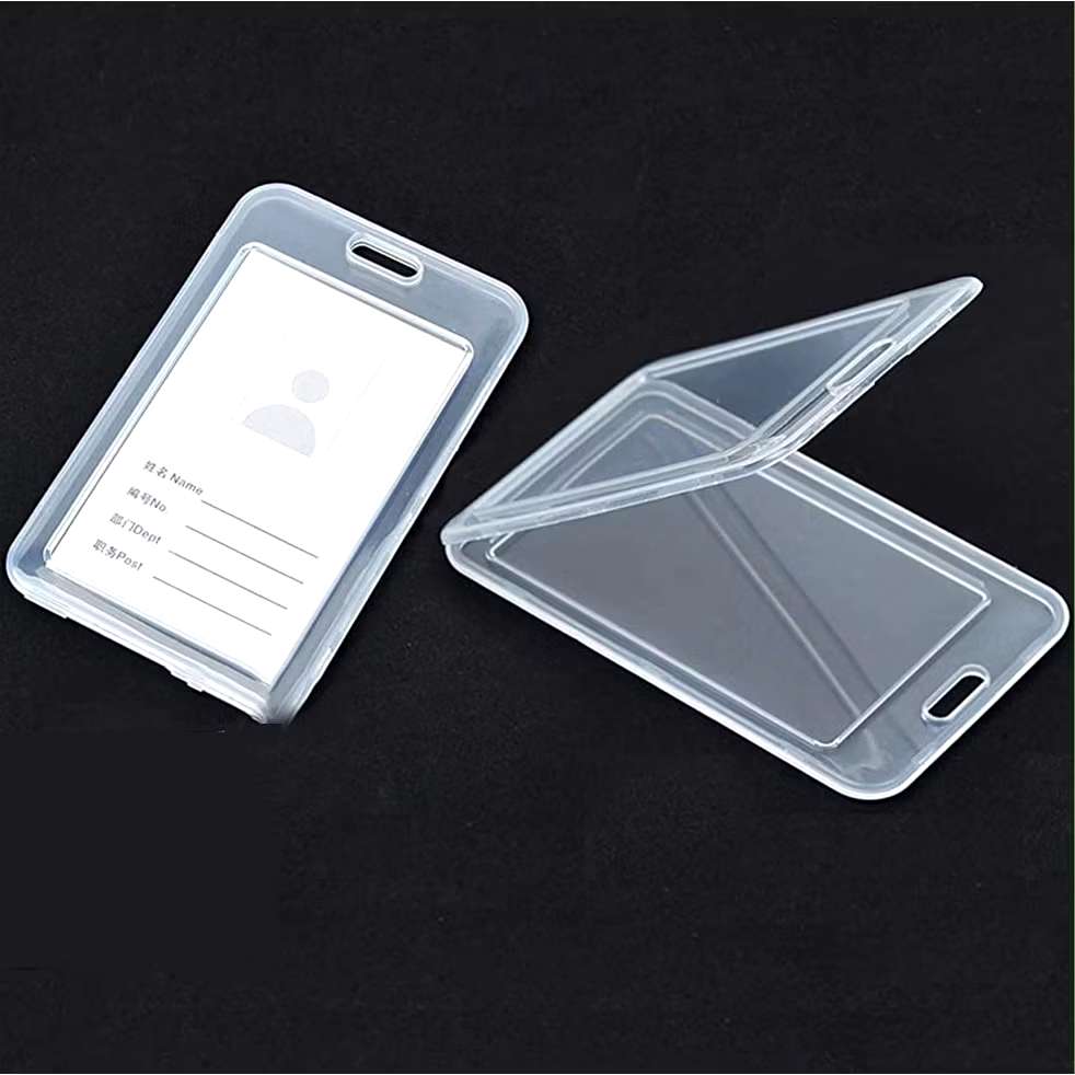 10PCS Waterproof Transparent PVC ID Card Cover Plastic Card Holder Case ...