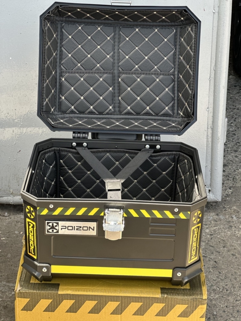 POIZON V2 45Liters Xcrate ABS PLASTIC TOP Box Single/Dual Lock with ...