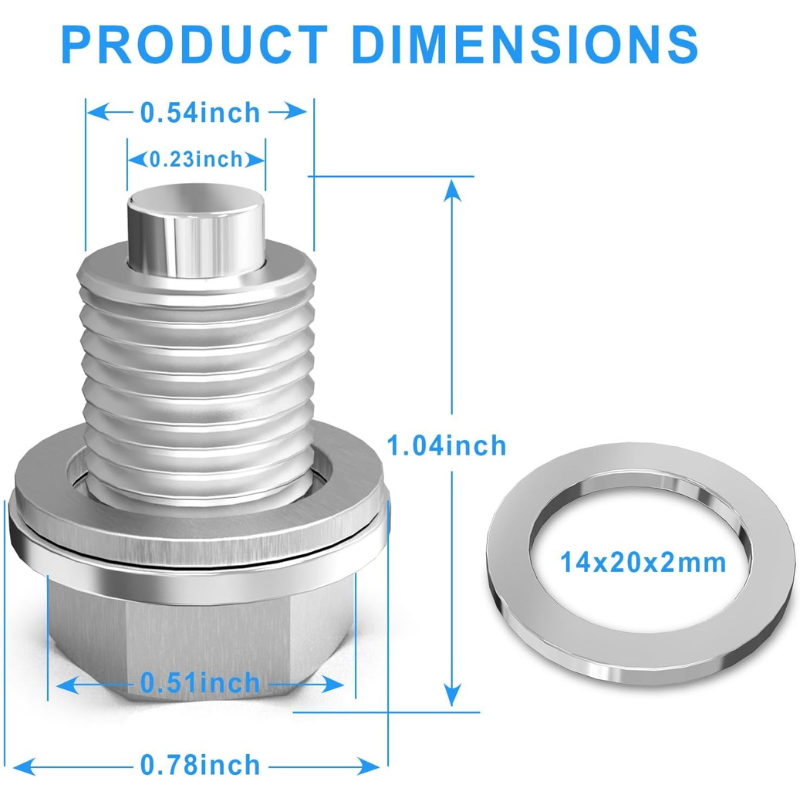 Engine Oil Drain Plug with Washer for CRF150L/XR150L Motorcycles ...