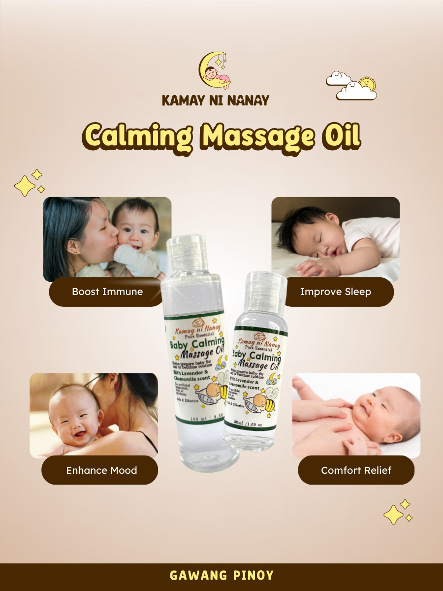 Kamay ni Nanay Vapor Rub Baby Rub or Calming, Oil Baby Balm G6PD Safe ...