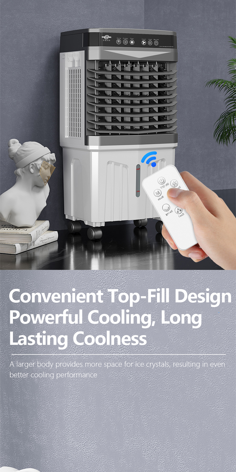 KANAZAWA Home Air Cooler Fan Mobile Portable Aircon 15L/30L With Wheels ...