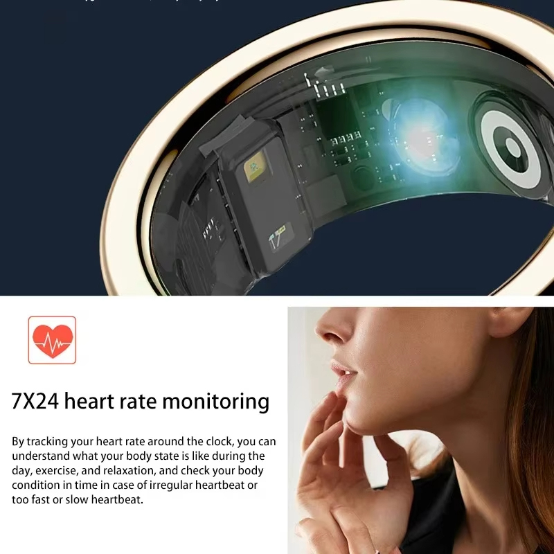 Smart ring engagement ring with GPS positioning heart rate monitoring ...