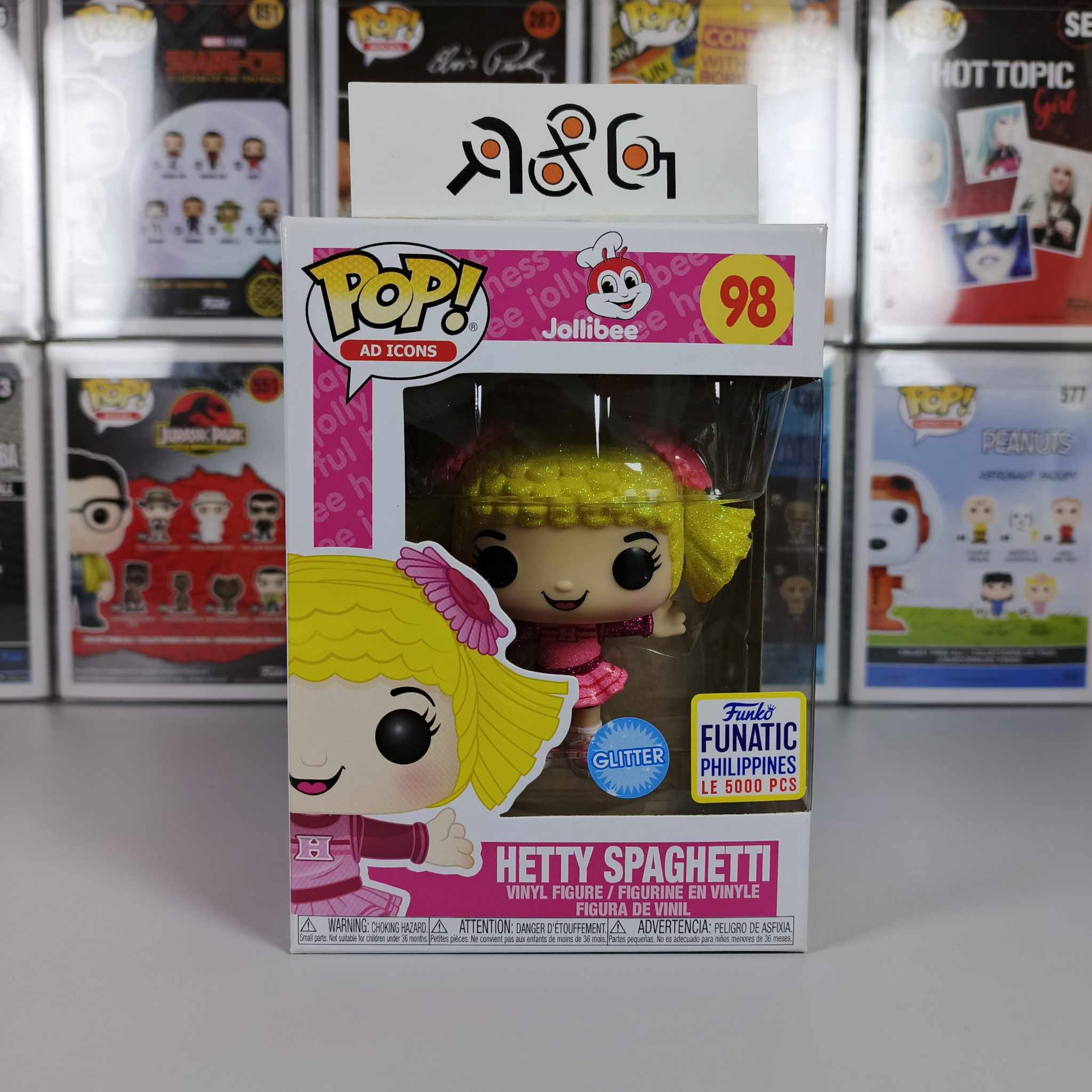 (R&G2) Funko POP! Jollibee - Hetty Spaghetti Glitter Fanatic Phili LE ...