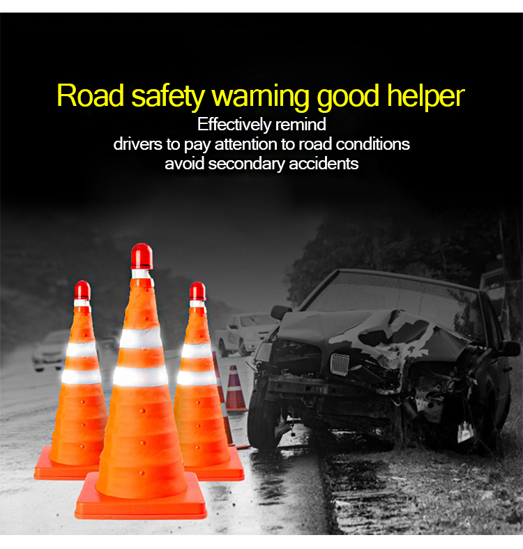 Reflectorized Traffic Cone Barricades Warning-Sign Road-Safety ...