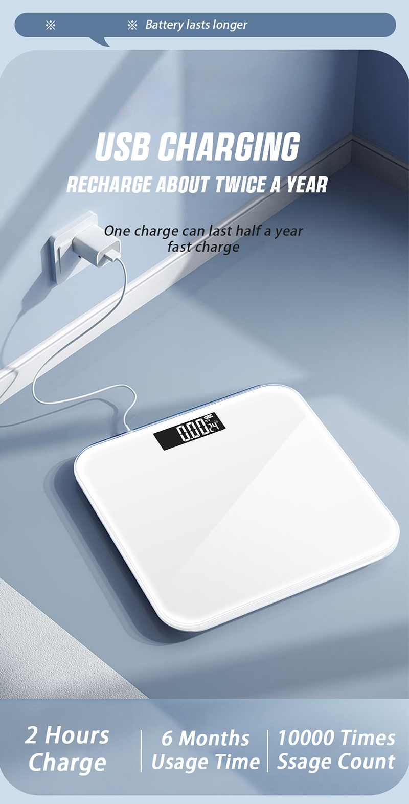 Rechargeable Weighing Scale Digital Weight Scale For Body Weight ...
