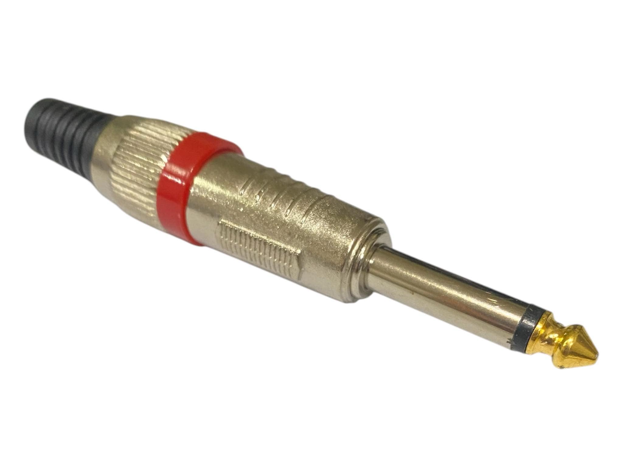 PL55 Mono Microphone Plug Audio Jack Connector (RED) | Shopee Philippines