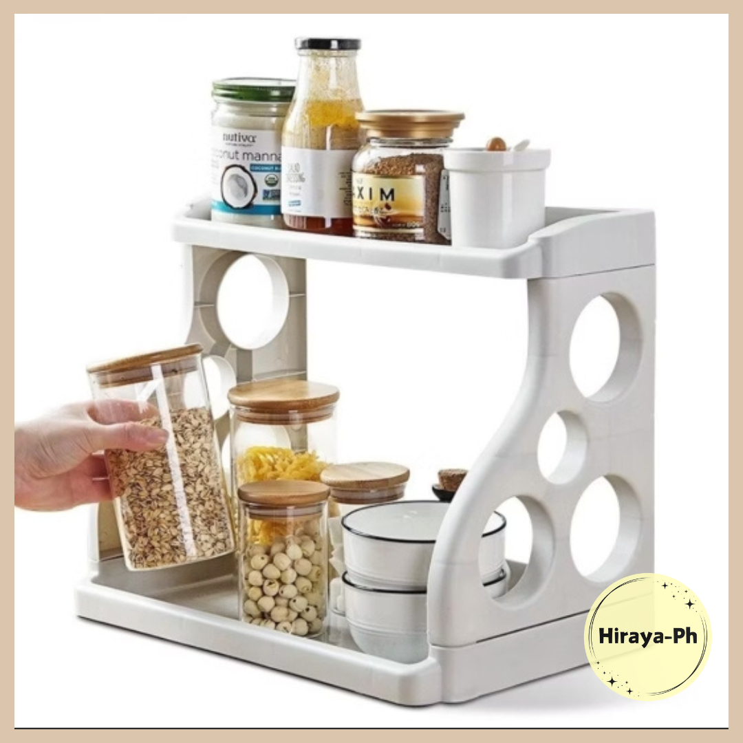 Hiraya Ph Kitchen Canister Rack Patungan Condiments Plastic Organizer ...