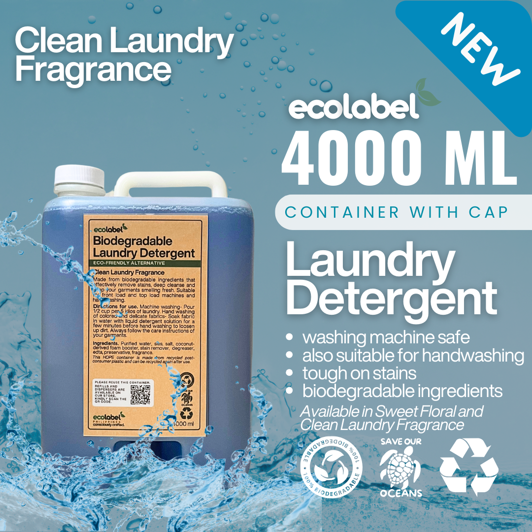Eco-friendly Liquid Laundry Detergent 100% Biodegradable Sustainable ...