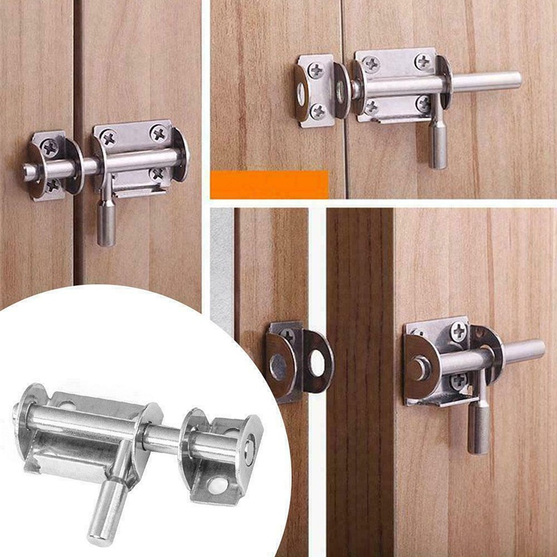 (T Shape) Stainless Steel Door Latch Sliding Lock Hasp Barrel Bolt ...