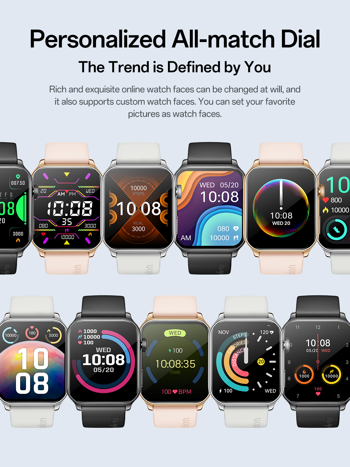 【New】Aolon GTS 3 Smart Watch 8.8mm Ultra-thin Amoled AOD 40mm Women's ...